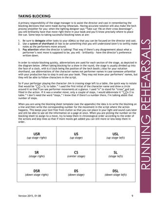 Stagemanagament bible | PDF