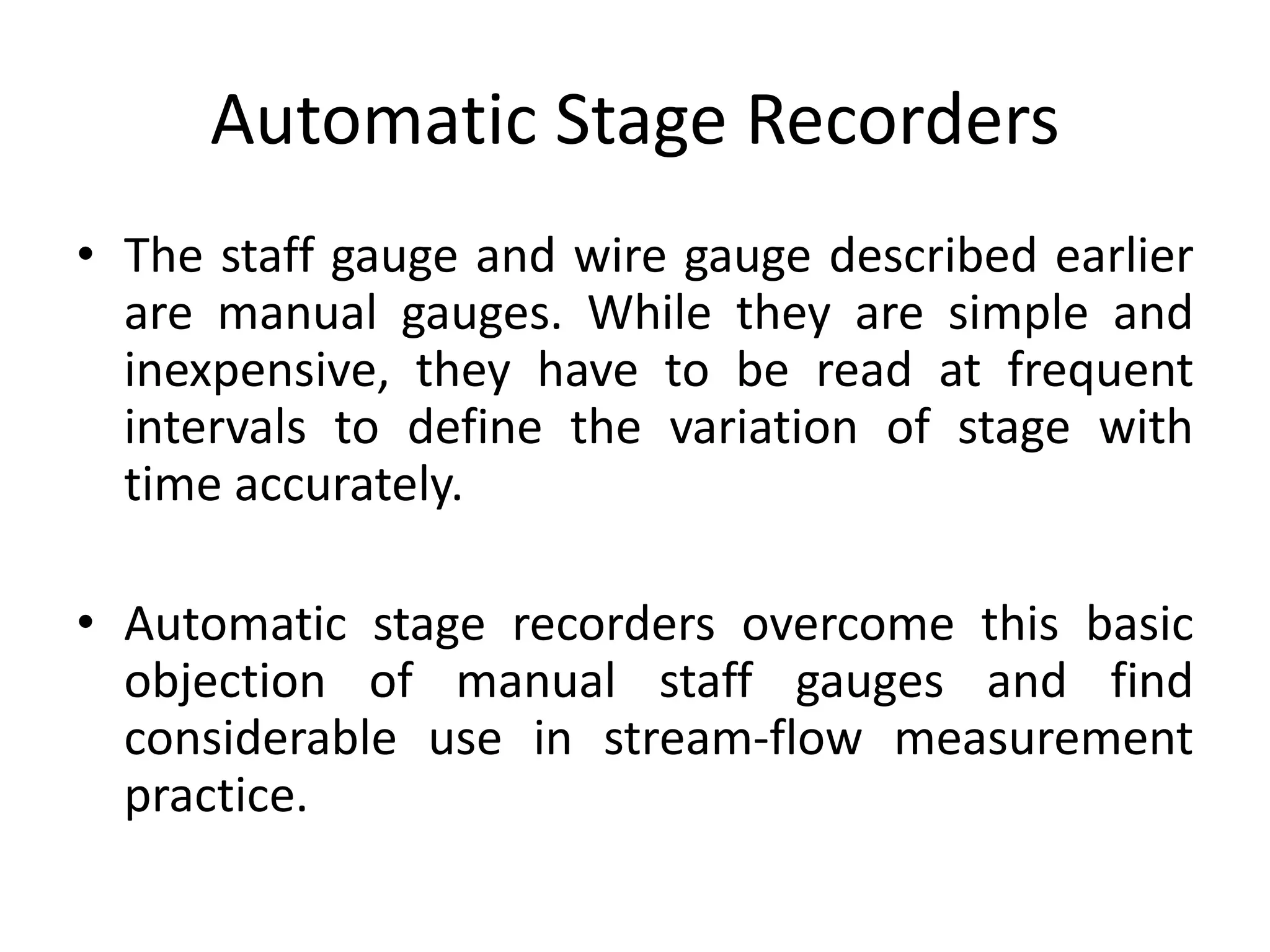 Stage measurement | PPTX