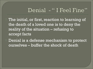 ALWG Stages of Grief | PPT | Bereavement | Family and Relationships