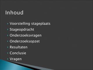 Stageopdracht | PPT
