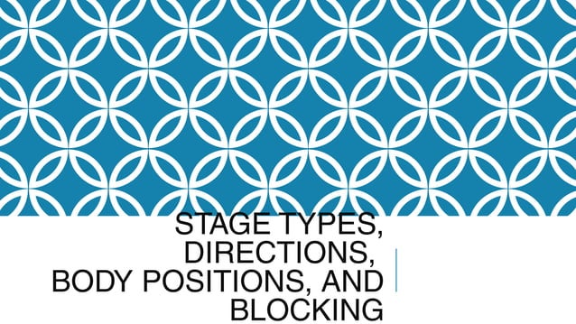 Stage positions | PPT | Theater | Fine Art
