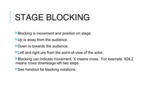 Stage positions | PPT