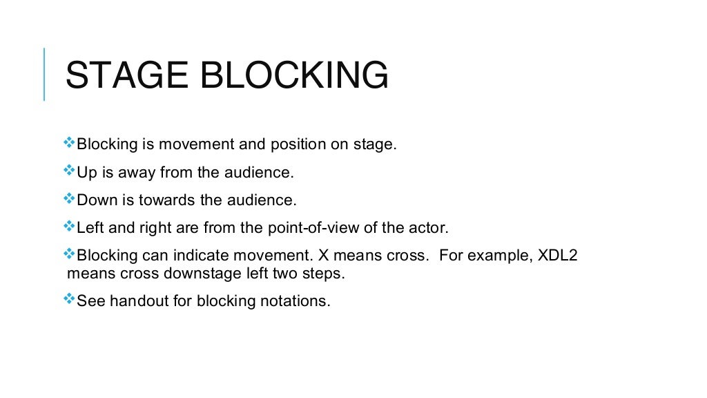 Stage Positions stage-positions