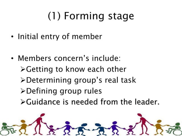 Stages of group formation | PPT