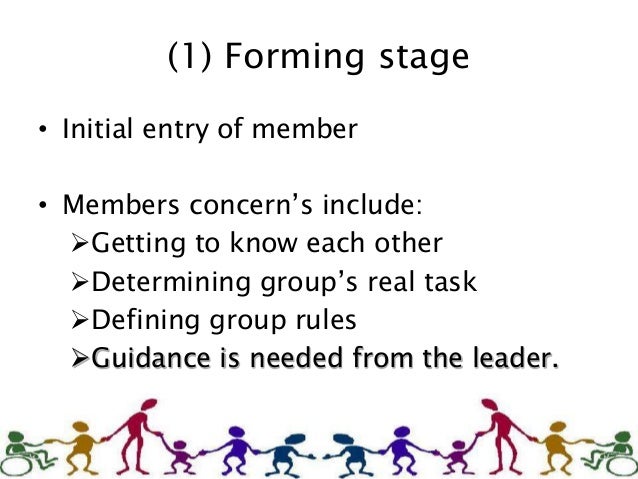 Stages of group formation