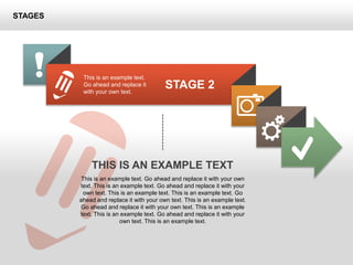 Stage with Icons Diagrams (for PowerPoint and Google Slides) | PPTX
