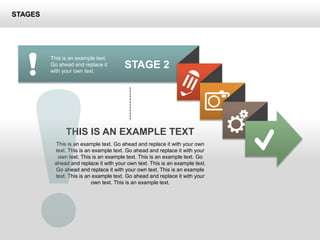 Stage with Icons Diagrams (for PowerPoint and Google Slides) | PPTX