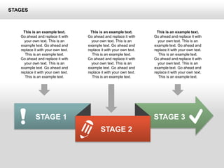 Stage with Icons Diagrams (for PowerPoint and Google Slides) | PPTX
