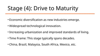 W.W. Rostow's Linear Stages of Economic Growth | PPT