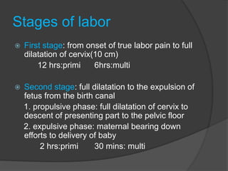 Stages and management of labor | PPTX