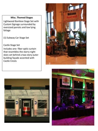 Stage sets | PPTX | Arts and Crafts | Hobbies & Interests
