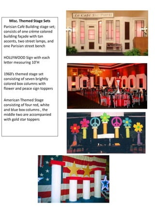 Stage sets | PPTX