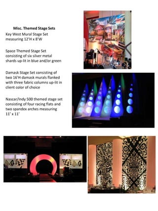 Stage sets | PPTX | Arts and Crafts | Hobbies & Interests