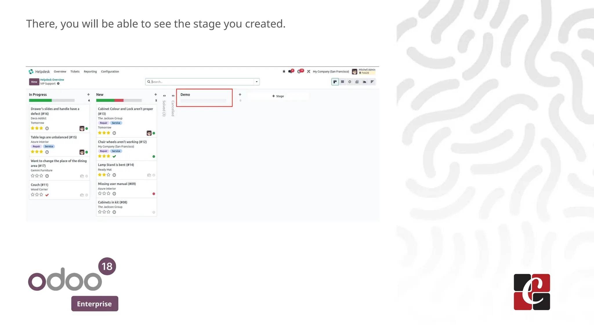 How to Create & Manage Stages in Odoo 18 Helpdesk | PPTX