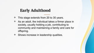 STAGES IN HUMAN DEVELOPMENT.a progressive series of changes that occur ...