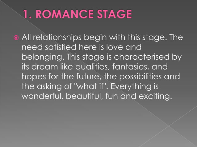 Stages in Love Relationship | PPTX