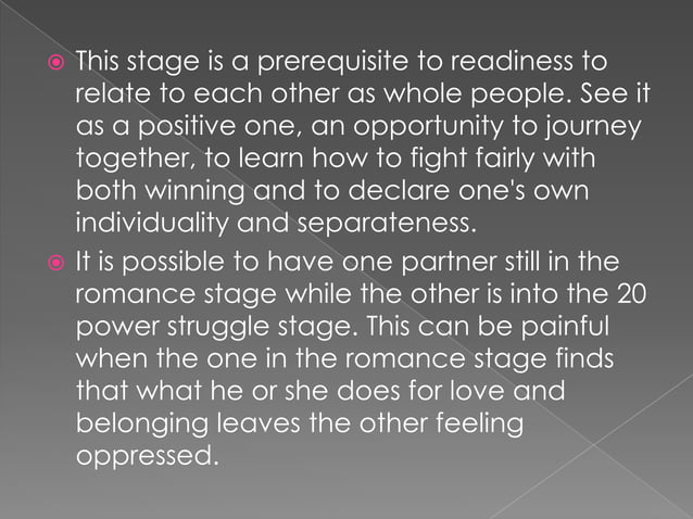 Stages in Love Relationship | PPTX