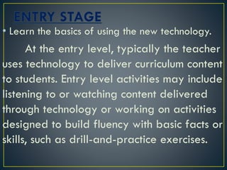 Stages in technology education | PPTX