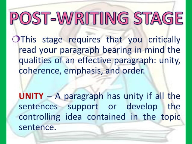Stages in the writing process