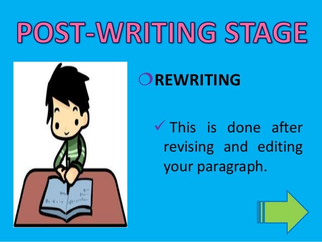 Stages in the writing process