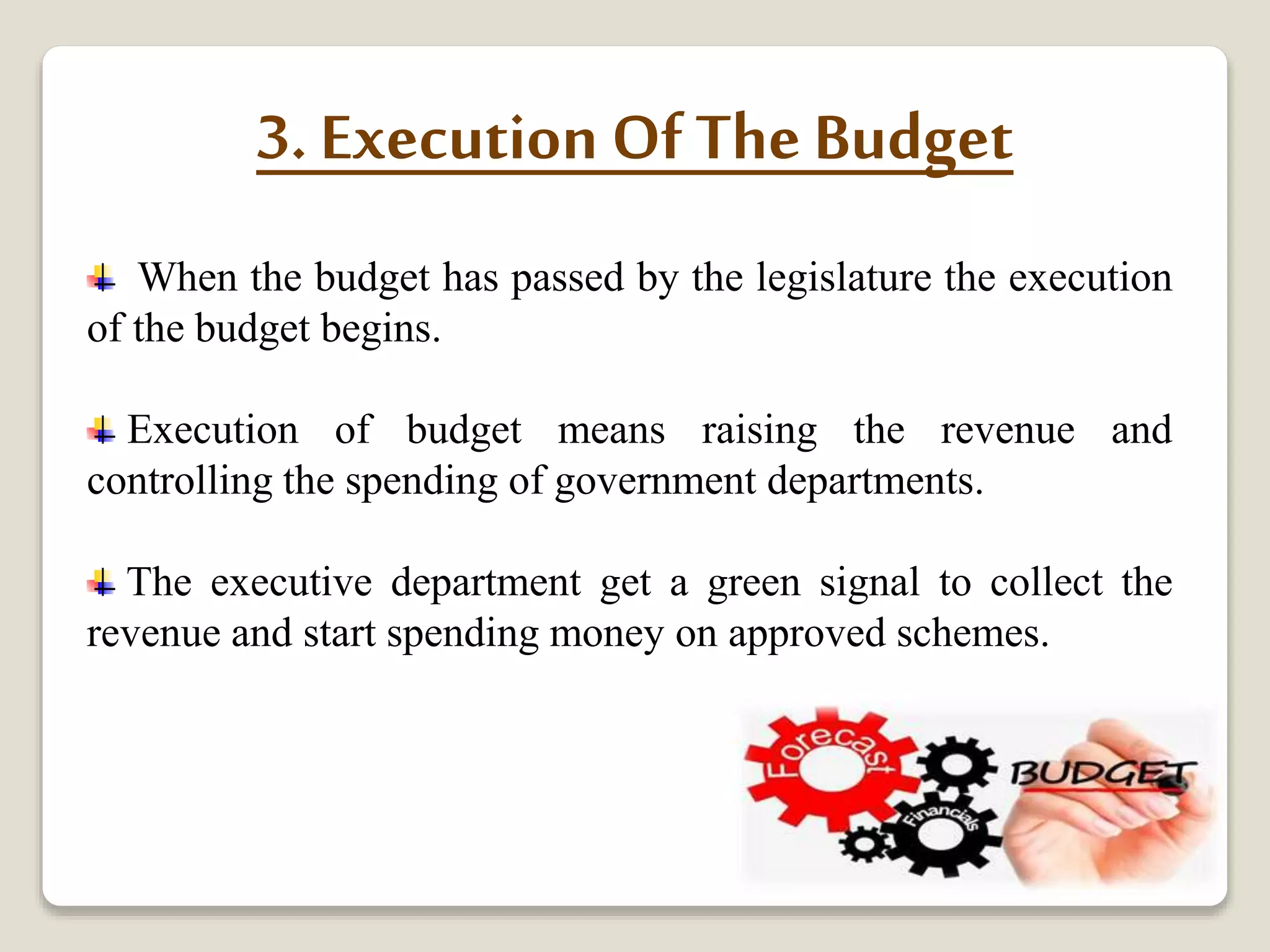 Stages involved in the Indian government budget | PPTX