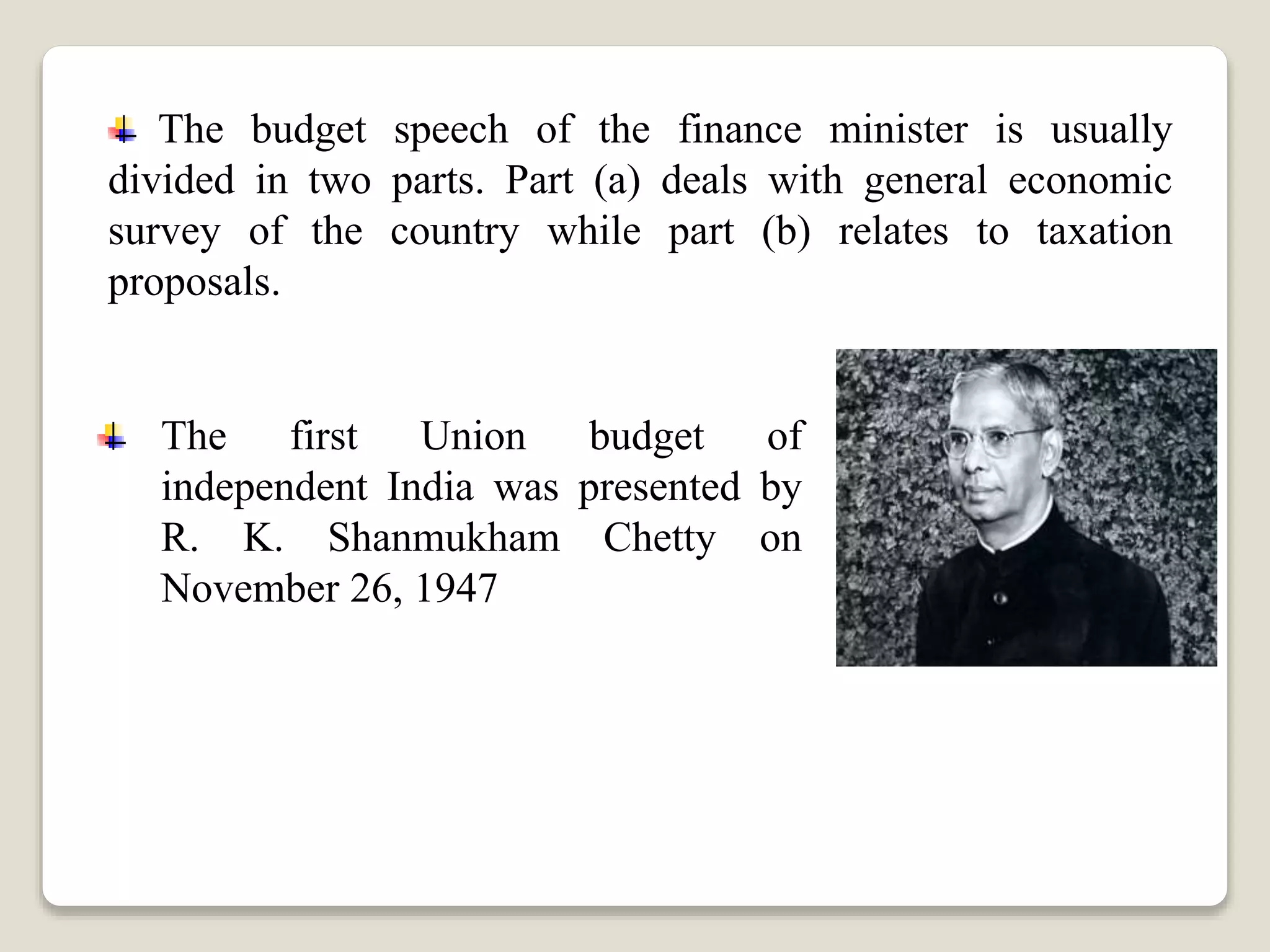 Stages involved in the Indian government budget | PPTX