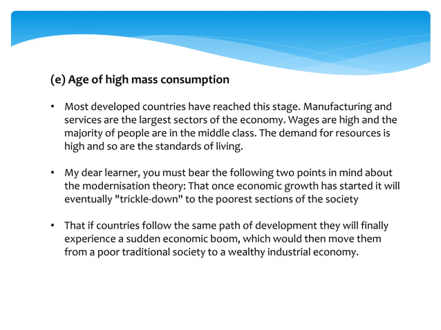 Stages modernisation theory | PPT