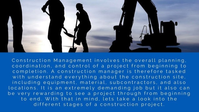 Construction Management: Stages of a Construction Project