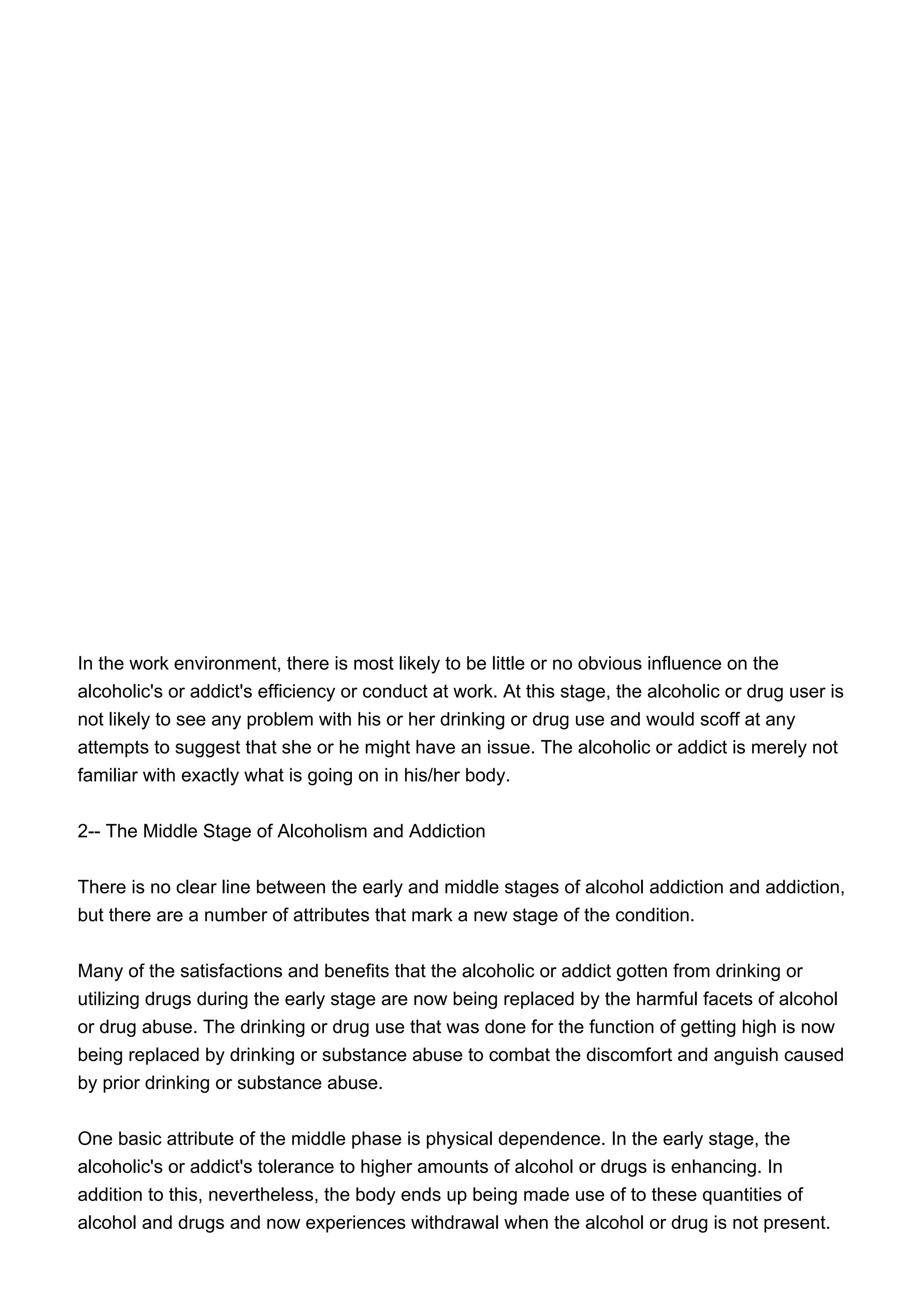 Phases Of Alcoholism | PDF