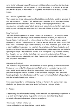 Phases Of Alcoholism | PDF
