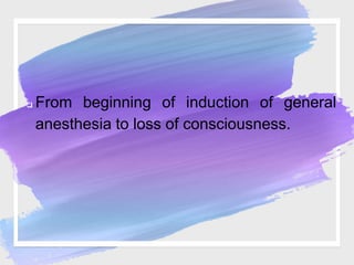 Stages of anesthesia | PPTX