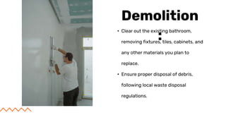 Stages of bathroom renovation | PPTX