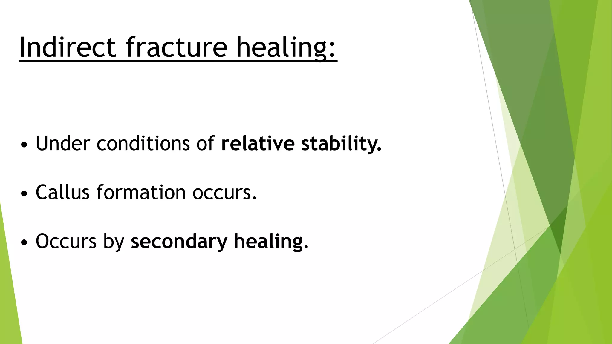 Stages of bone healing and various factors | PPTX