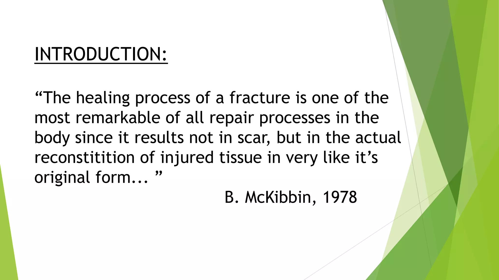 Stages of bone healing and various factors | PPTX