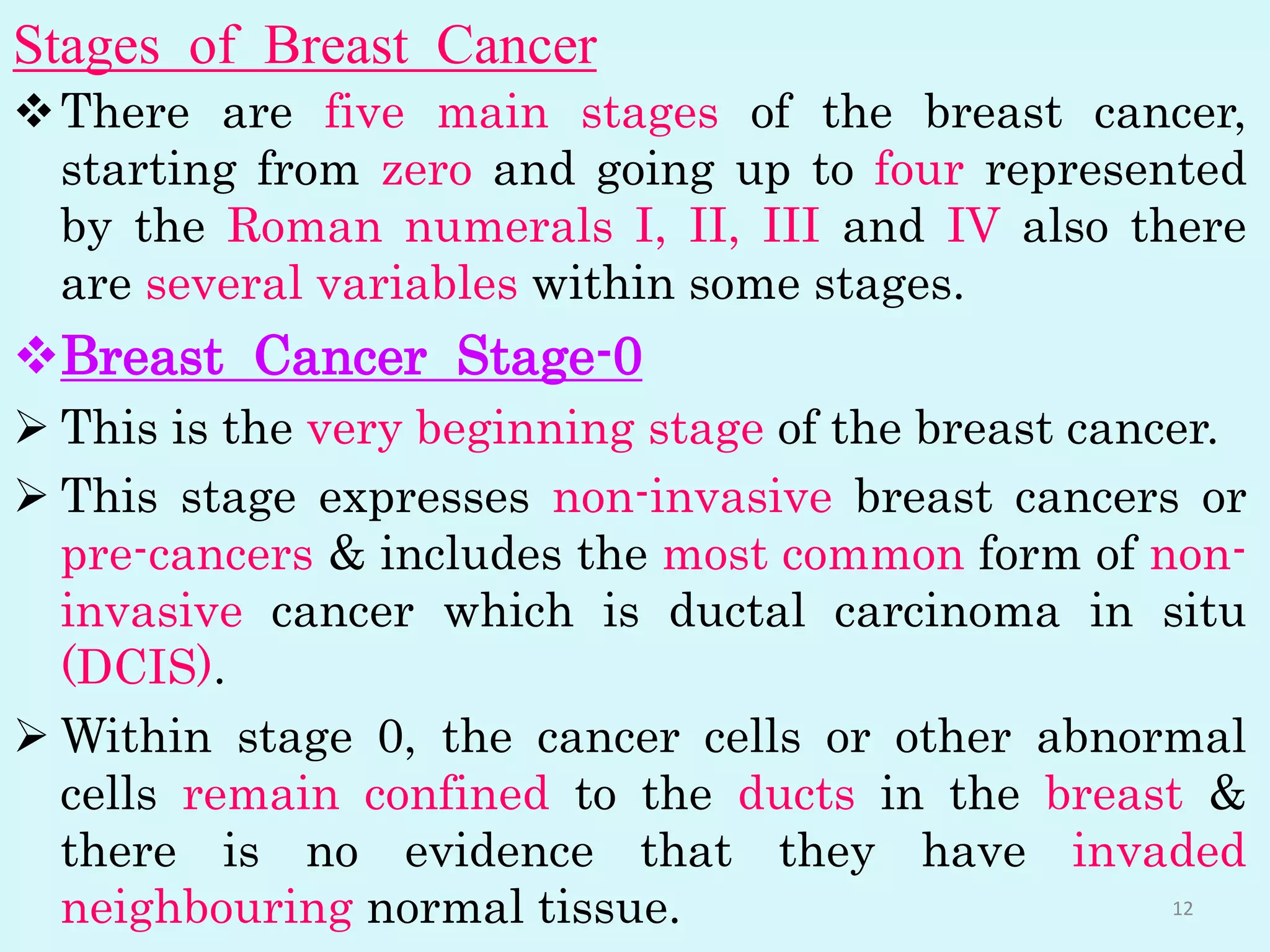 Stages of Breast Cancer | PPTX