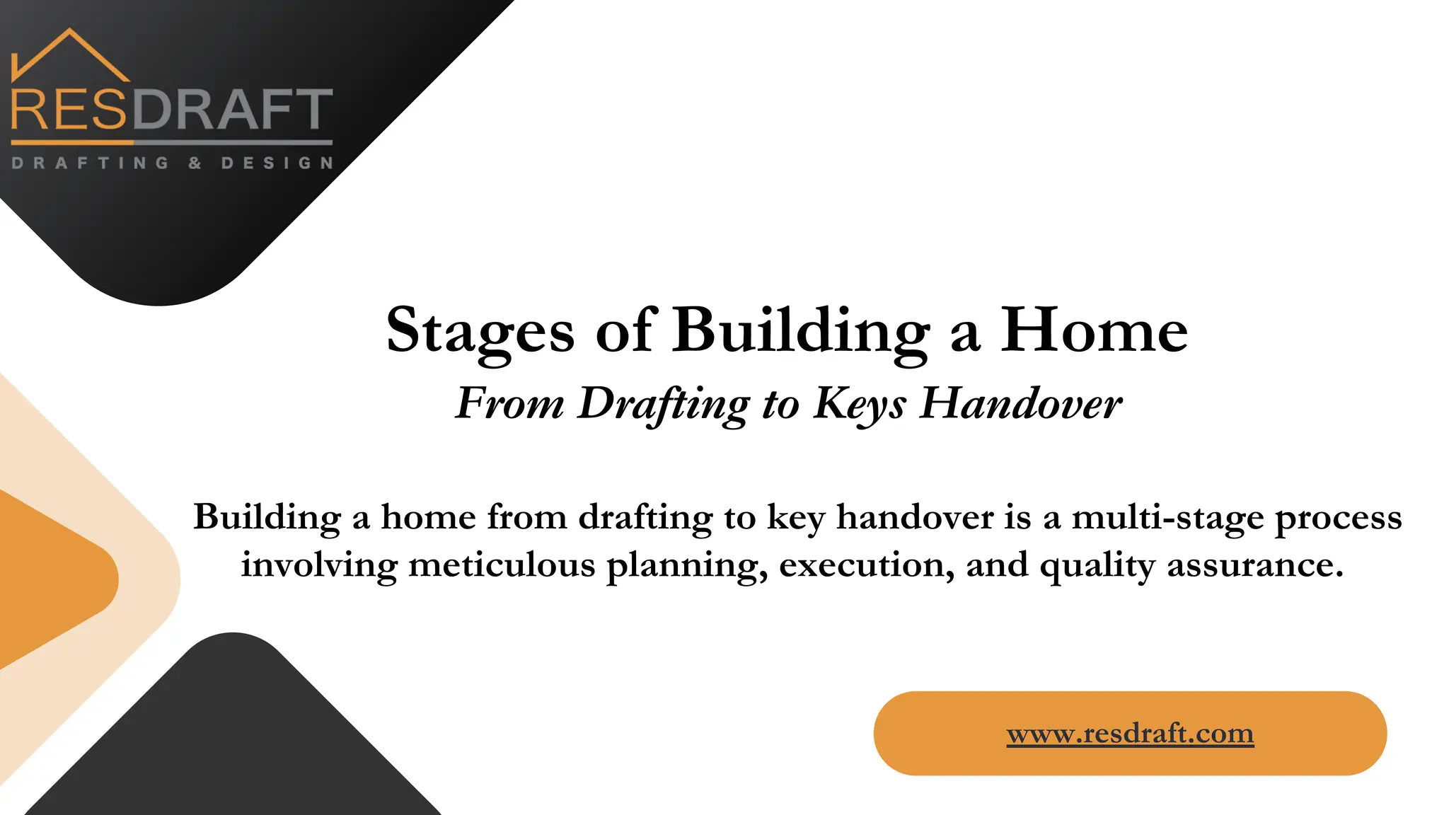 Stages of Building a Home from Drafting to Handover | PPT