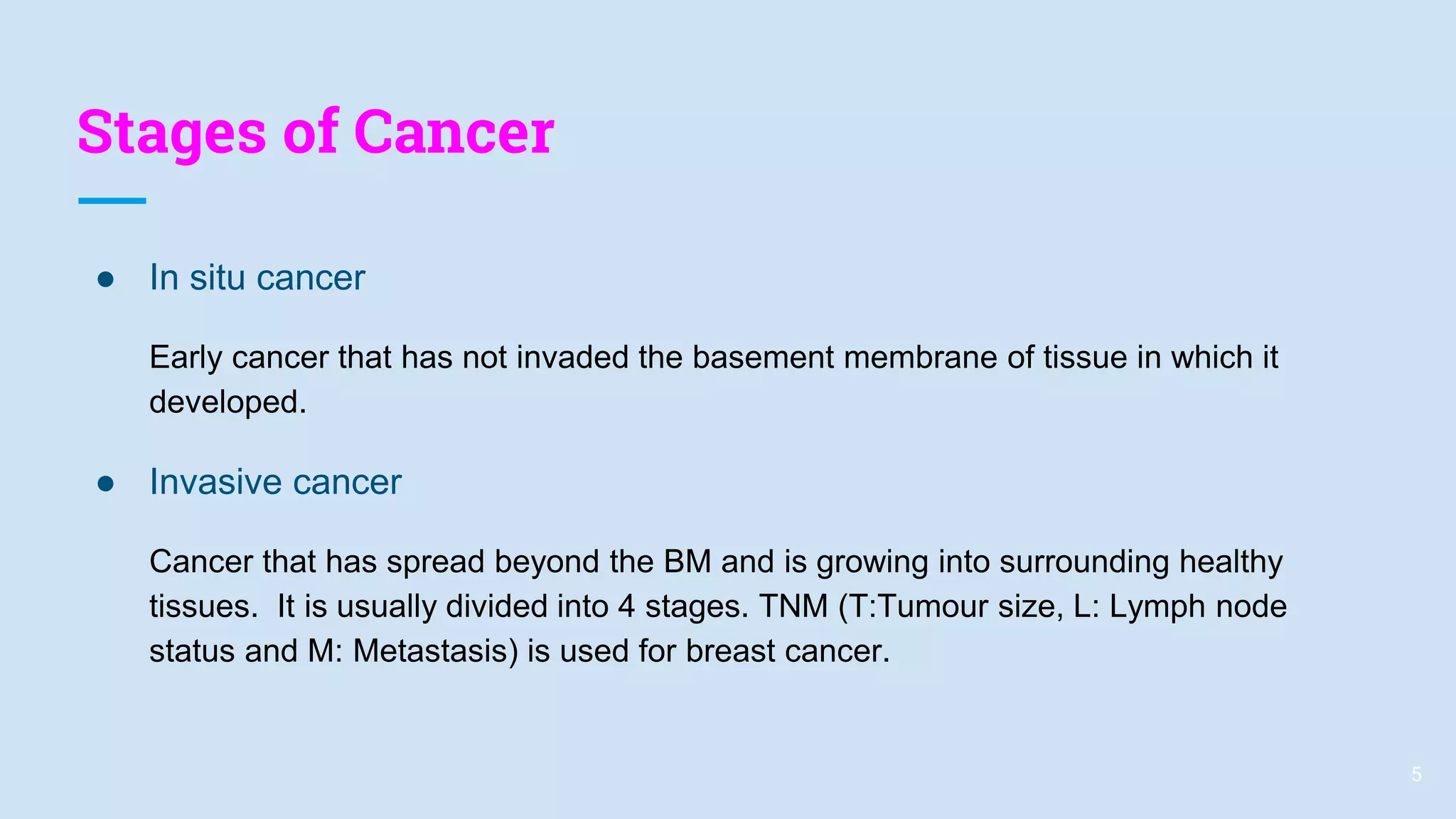 Know more about Stages of Cancer | PPTX