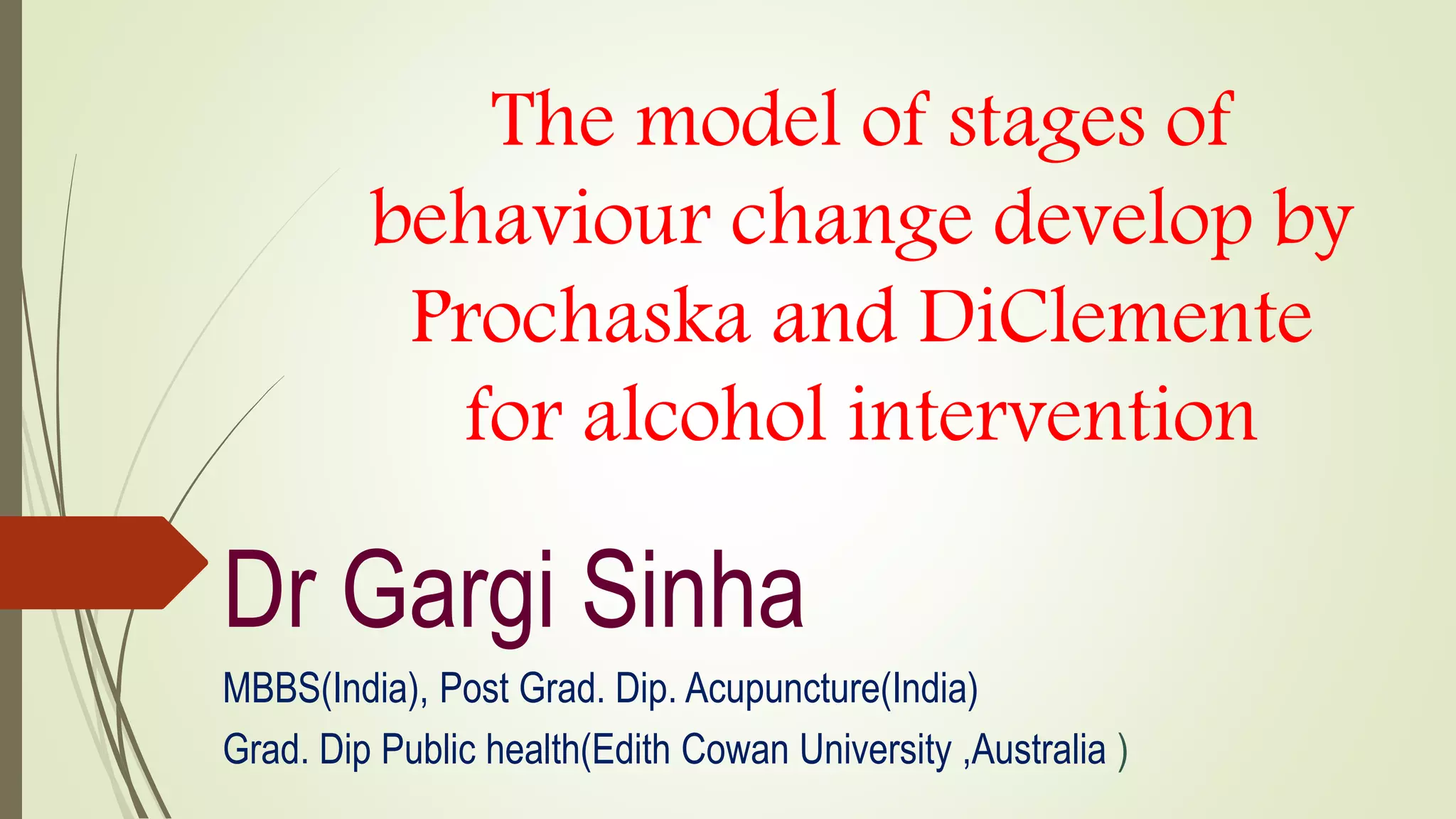 Stages of change slideshare | PPTX