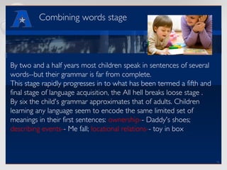 Stages of child language development | PPT | Parenting Babies and ...
