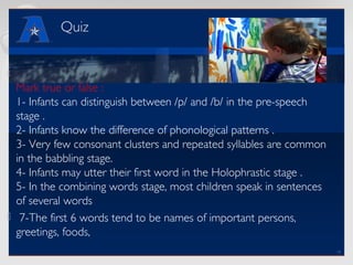 Stages of child language development | PPT | Parenting Babies and ...