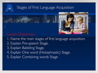 Stages of child language development | PPT | Parenting Babies and ...