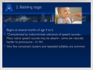 Stages of child language development | PPT | Parenting Babies and ...