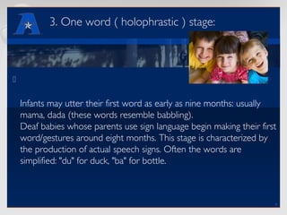 Stages of child language development | PPT | Parenting Babies and ...