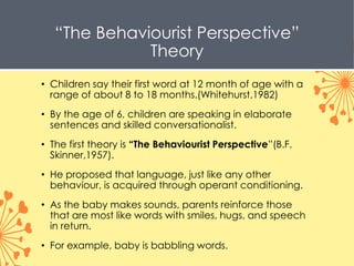 Stages of children development and the related theories | PPTX