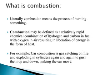 Stages of combustion | PPTX