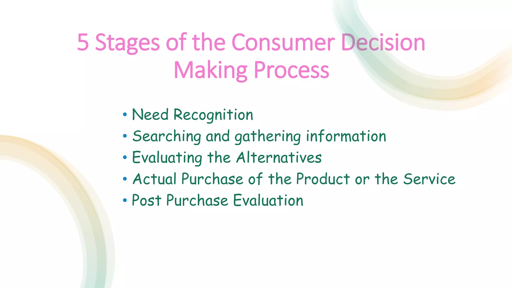 Stages of consumer buying behaviour | PPTX