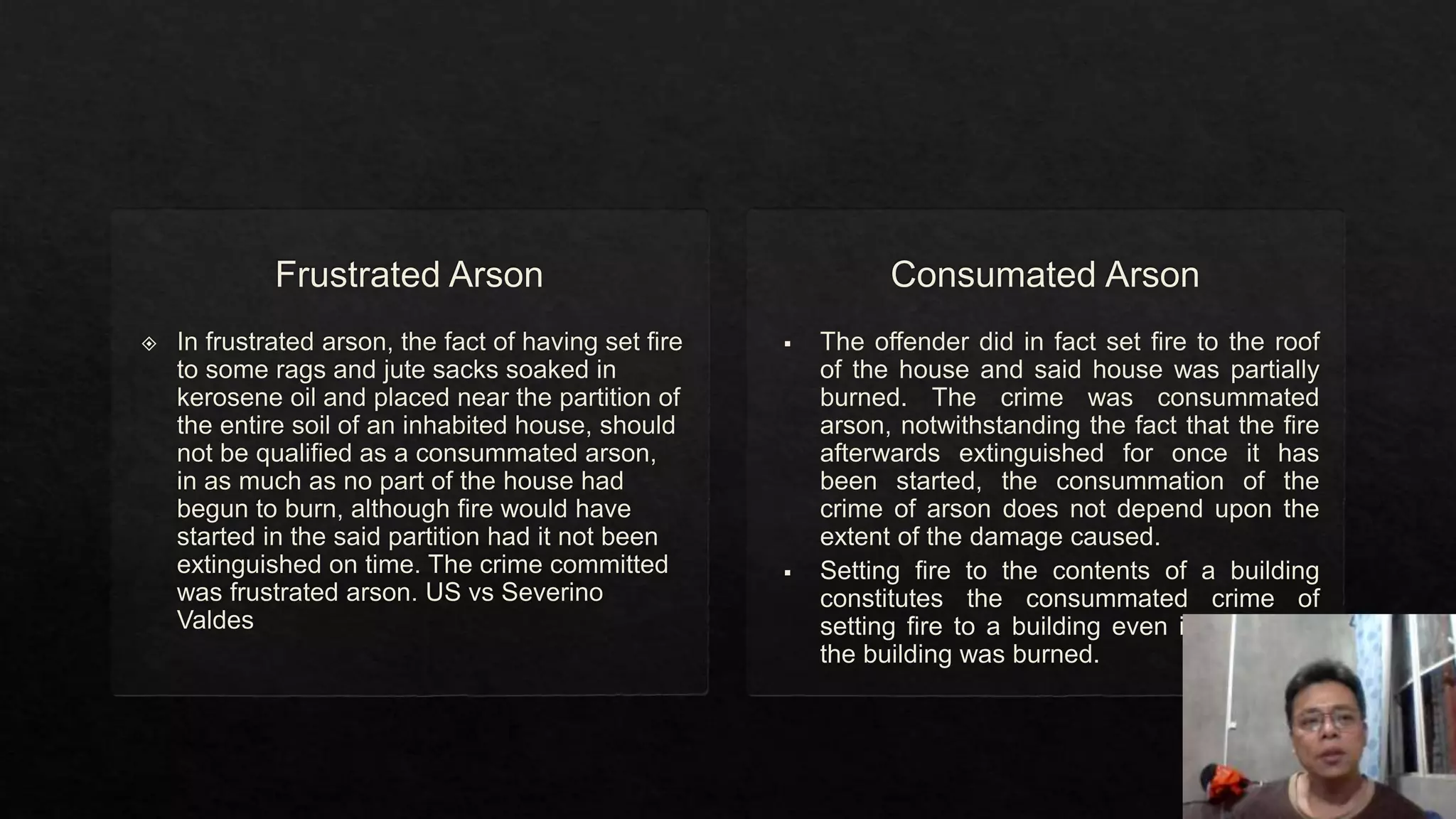 Stages of consumption of arson | PPT