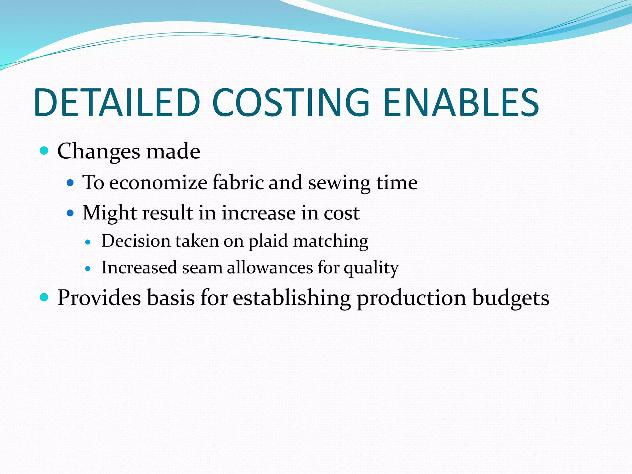 Stages of costing | PPTX