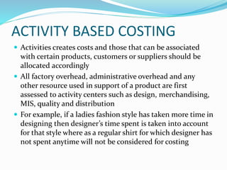 Stages of costing | PPT
