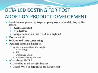 Stages of costing | PPT